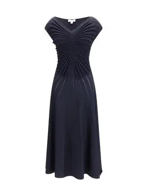 Alaïa Wool Shaping Dress - Blue