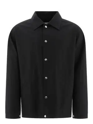 JIL SANDER Cotton Poplin Shirt Jacket - Black