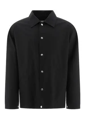 JIL SANDER Cotton Poplin Shirt Jacket - Black