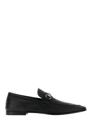 Gucci Leather Como Loafers - Black