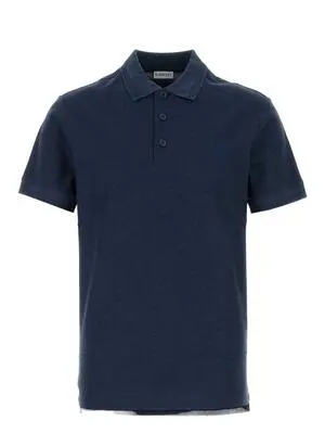 Burberry Navy Piquet Polo Shirt - Blue