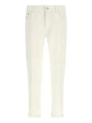 Brunello Cucinelli Traditional Fit Jeans - White