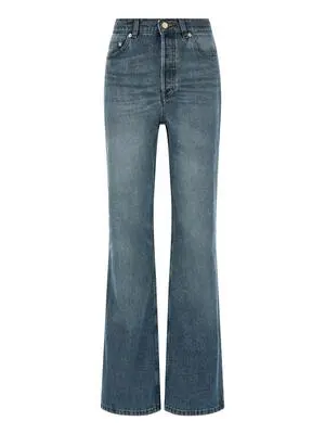 A.p.c. Romy Stonewashed Flare Jeans - Blue