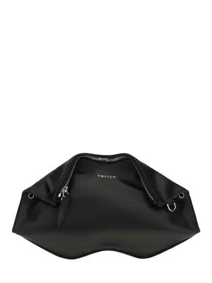 Alexander McQueen Manta Clutch - Black