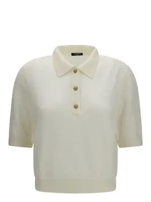Balmain Wool Polo - White