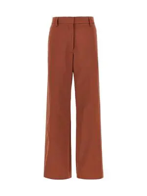 Dries Van Noten Paxy Satin Pants - Red