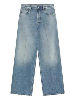 Gucci Wide Light Jeans With Faded Effect - Blue