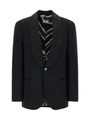 Emilio Pucci Labirinto' Single-breasted Blazer - Black