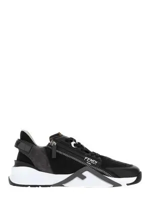Fendi Jacquard Flow Sneakers - Black