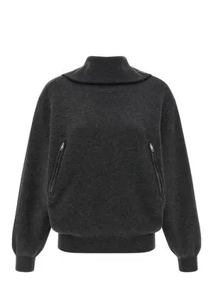 Balenciaga Balenciaga Women 'Back-To-Front' Sweater Gray