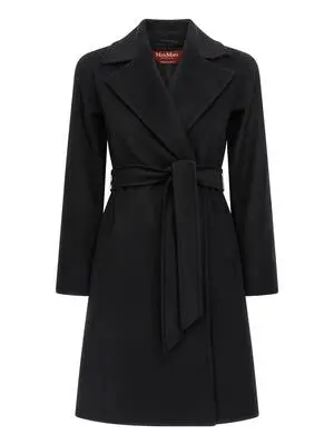 Max Mara Dravenna Wool Coat - Black