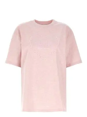 GANNI GANNI Heart T-shirt Pink