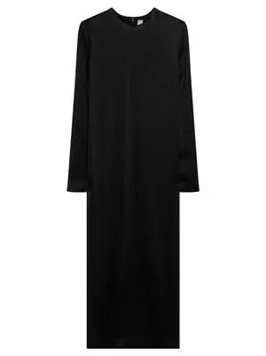 TOTEME Midi Dress In Lustrous Viscose - Black