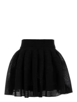 Alaïa Knit Mini Skirt - Black