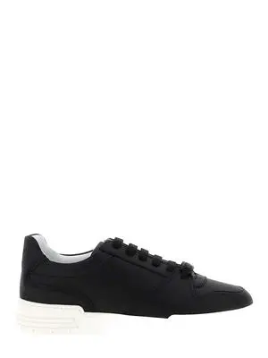 Moschino Kevin Leather Sneakers - Black