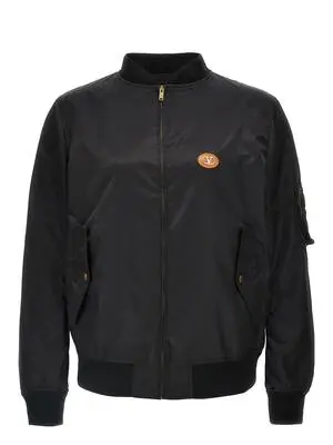 Valentino Garavani Logo Bomber Jacket - Black