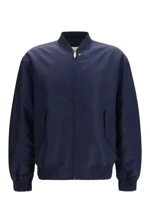 Valentino Garavani Nylon Bomber Jacket - Blue