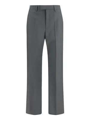 Valentino Garavani Wool And Mohair Tailored Pants - Gray