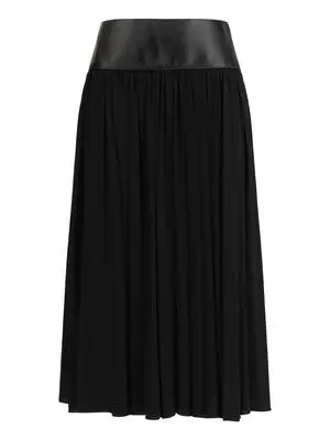 Alaïa Skirt With Leather Belt - Black