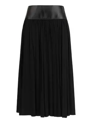 Alaïa Skirt With Leather Belt - Black