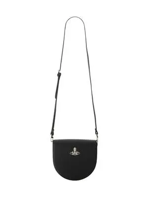 VIVIENNE WESTWOOD Saddle Shoulder Bag - Black