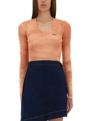 VIVIENNE WESTWOOD VIVIENNE WESTWOOD Bea Cropped Top Pink