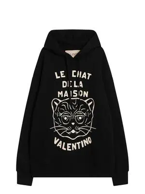 Valentino Garavani Le Chat De La Maison Sweatshirt - Black