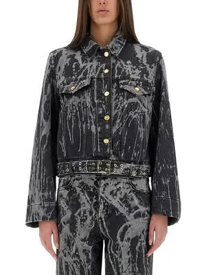 GANNI Heavy Denim Jacket - Black