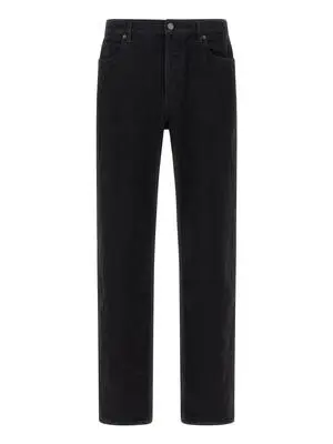 Saint Laurent Straight Leg Denim Jeans - Black