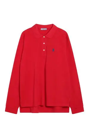 Prada Cotton Pique Polo - Red