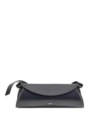 JIL SANDER Cannolo Shoulder Bag - Black