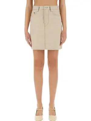 Burberry BURBERRY Denim Skirt Cream