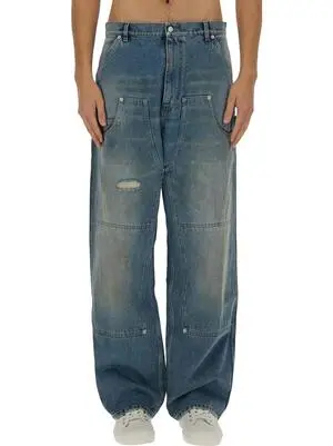 Moschino Wide-leg Denim - Blue