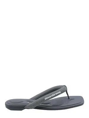 Alexander Wang Jenna Tubular Flat Thong Sandals - Gray