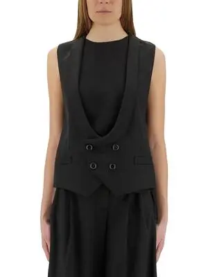 Moschino Virgin Wool Vest - Black