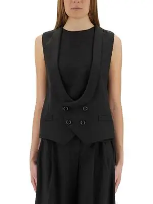 Moschino Virgin Wool Vest - Black