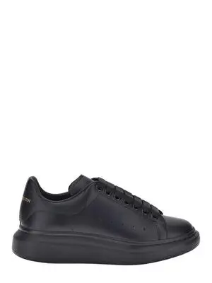 Alexander McQueen Leather Sneakers - Black