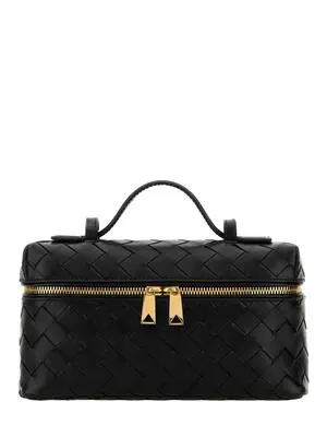 Bottega Veneta Leather Mini Bang Bang Handbag - Black