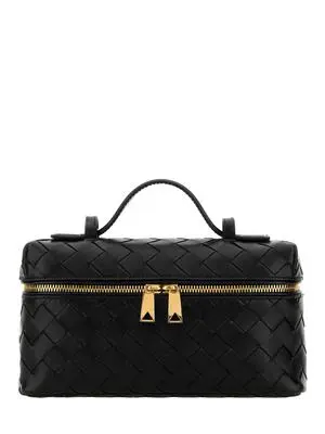 Bottega Veneta Leather Mini Bang Bang Handbag - Black