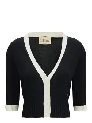 Valentino Garavani V-neck Cardigan - Black