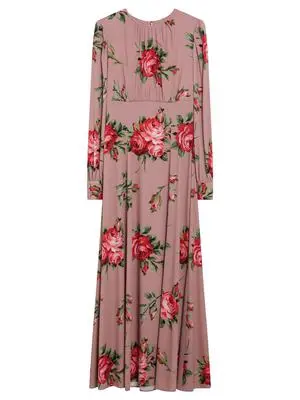 Dolce & Gabbana Printed Crêpe Dress - Pink