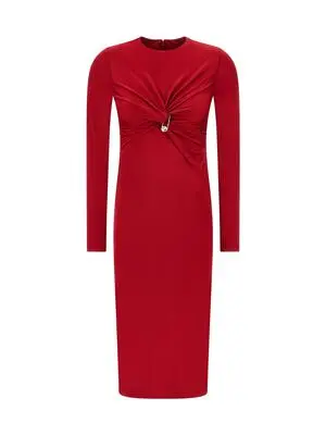 Versace Safety Pin' Dress - Red