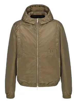 Dior Kenny Scharf Embroidered Logo Hooded Jacket - Green