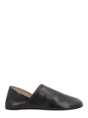 JW Anderson Leather Slipper Shoe - Black