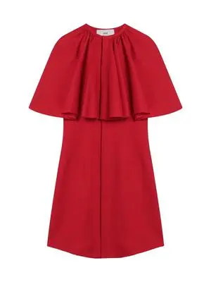 AMI Paris Wool Mini Dress - Red