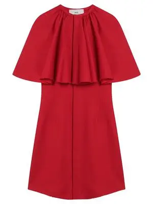 AMI Paris Wool Mini Dress - Red