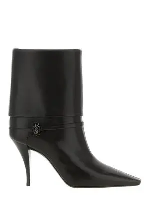 Saint Laurent Niki Ankle Boots - Brown