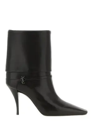 Saint Laurent Niki Ankle Boots - Brown