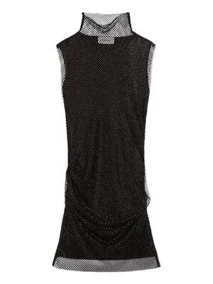 Sportmax Mesh Mini Dress - Black