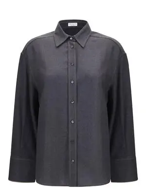 Brunello Cucinelli BRUNELLO CUCINELLI Virgin Wool Shirt Gray